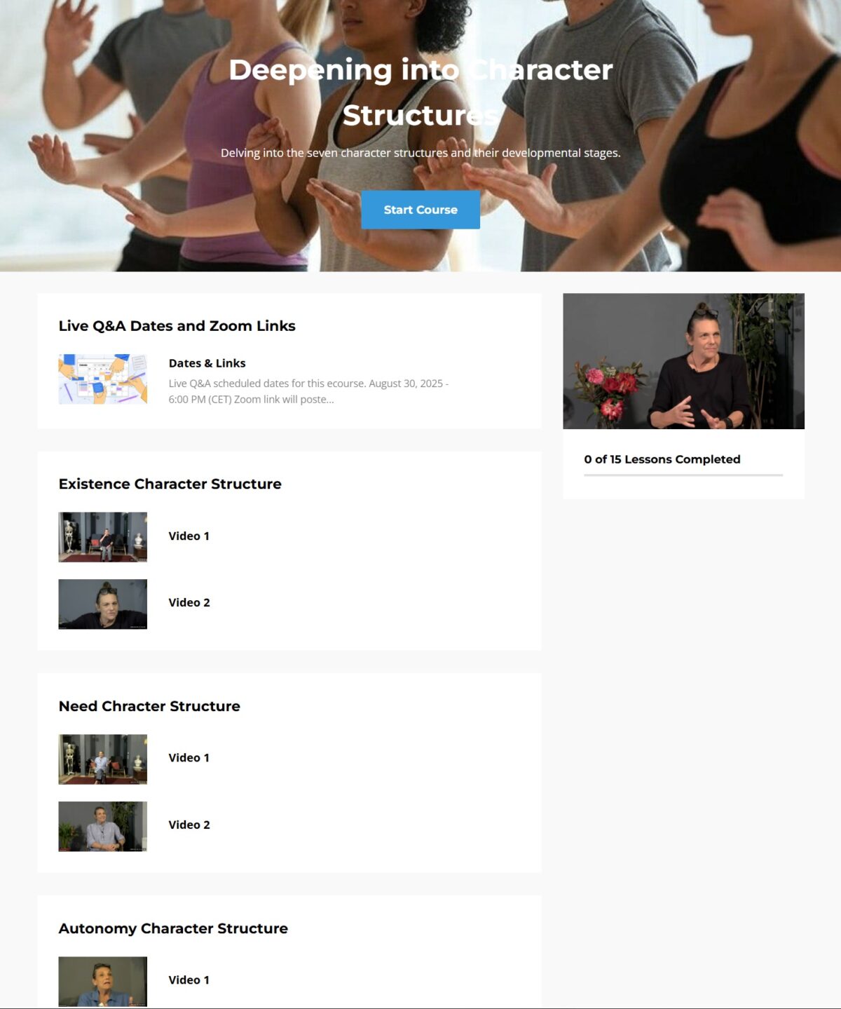 Deepening into Character Structures - Bodynamic International